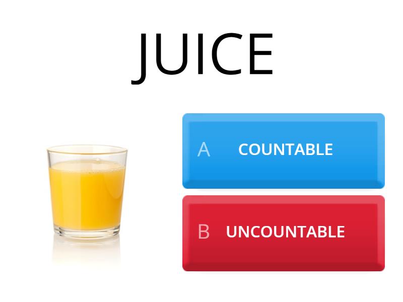 COUNTABLE AND UNCOUNTABLE NOUNS 1 - Quiz