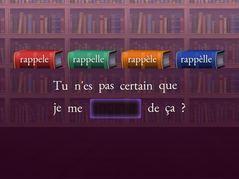 Le subjonctif des verbes en -ER : mélange (2) - Complete the sentence