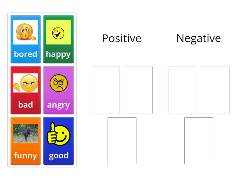 Adjectives (classify) - Group sort