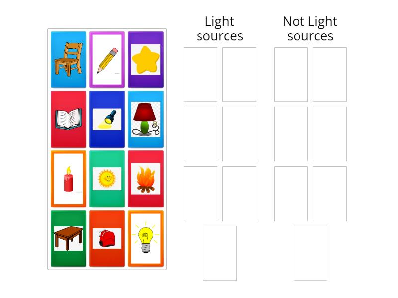 Light sources - Group sort