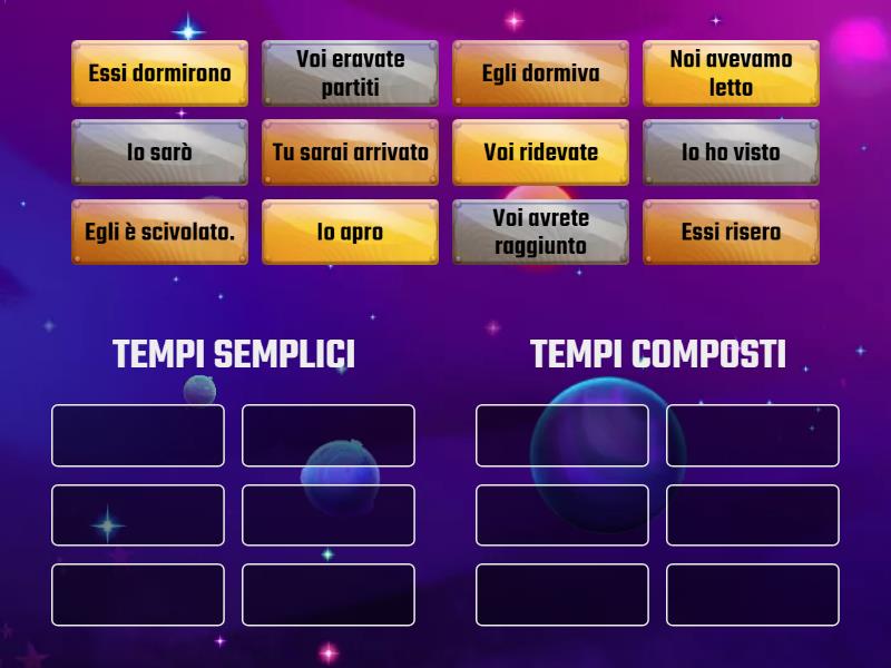 VIAGGIO NELLO SPAZIO-TEMPO - Group sort