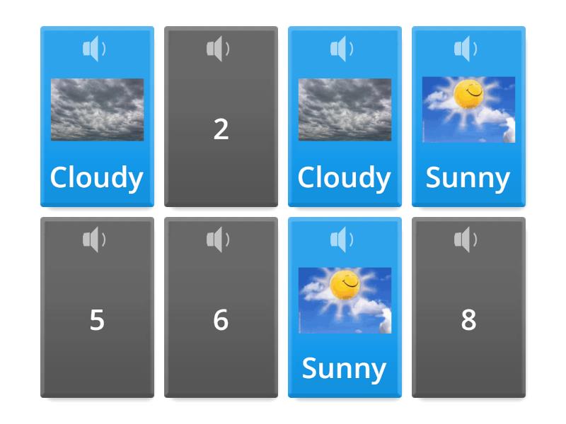 MEMORY GAME THE WEATHER - Parejas
