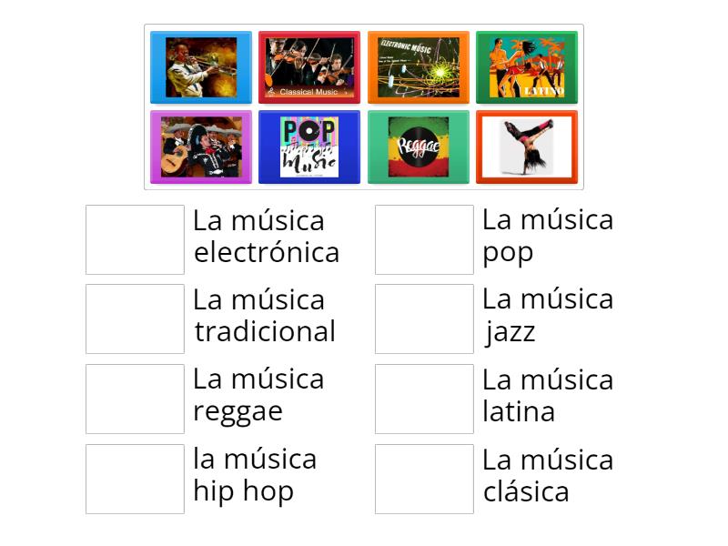 Tipos de música - Match up