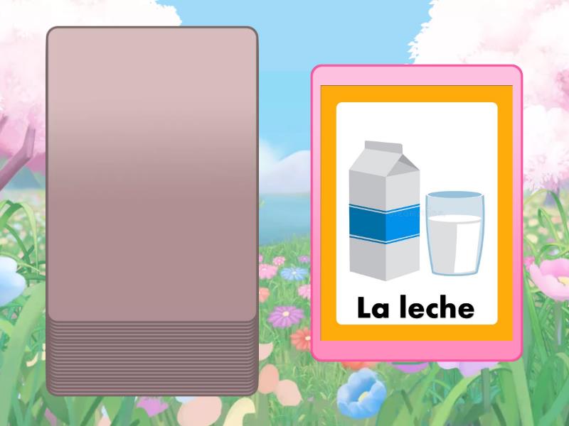 Vocabulario comida - Speaking cards