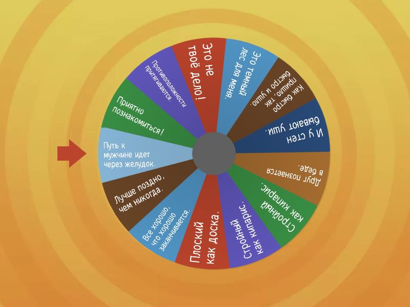 Phrases.Idioms. Sayings. Proverbs. - Spin the wheel