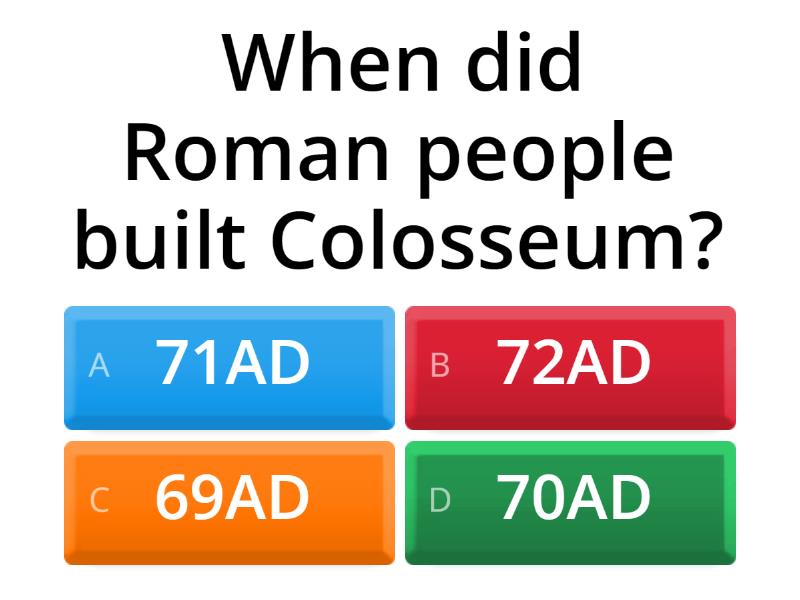 Colosseum - Quiz