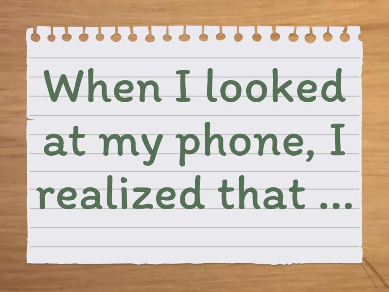 past perfect - Flash cards