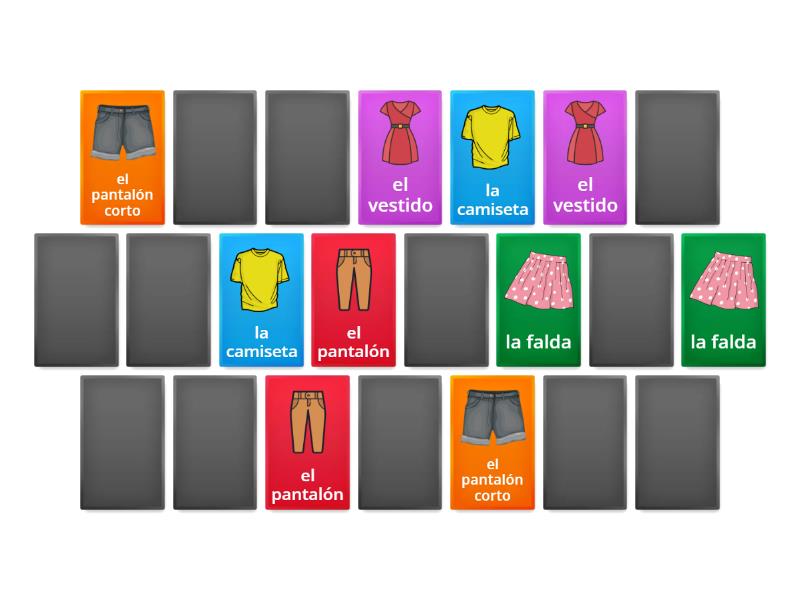 La ropa - Matching pairs