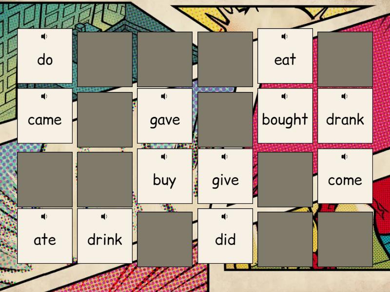 Irregular verbs FH 23 - Matching pairs