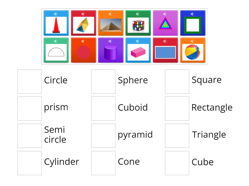 2D and 3D Shape Match Up - Une las parejas