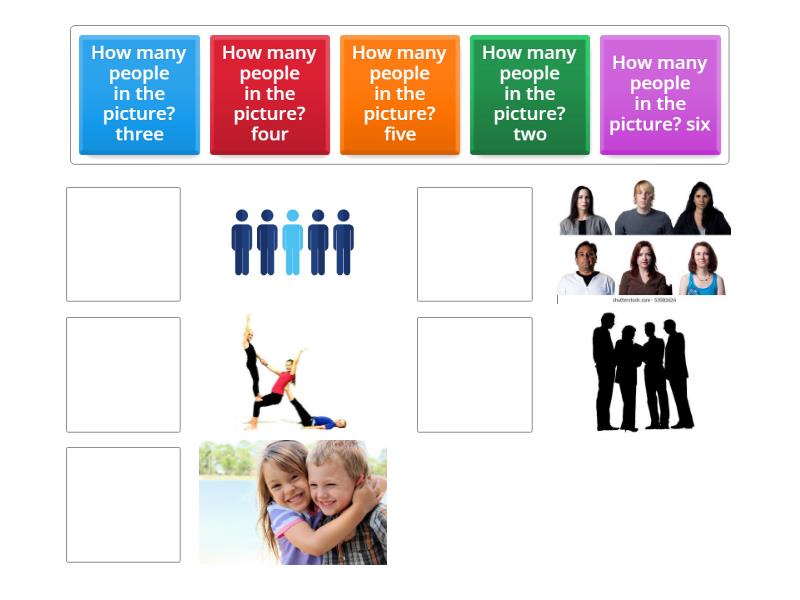 How many people in the picture? - Match up