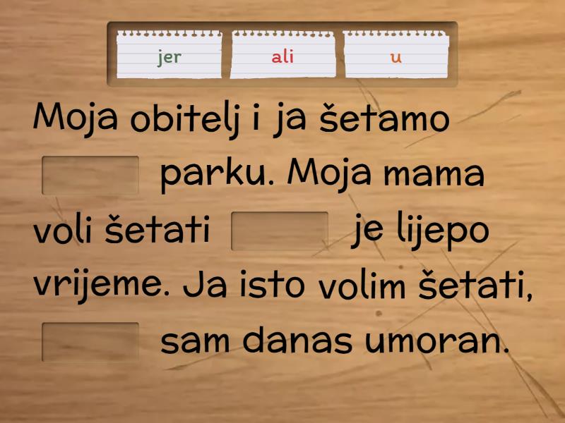 Repeating - prepositions - Completar la frase