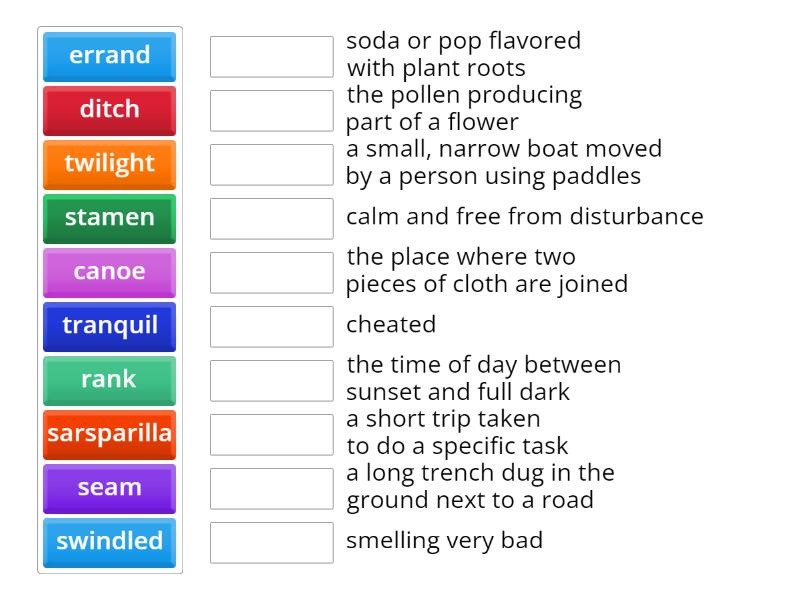 Stuart Little - Chapters 13-15 - Match up
