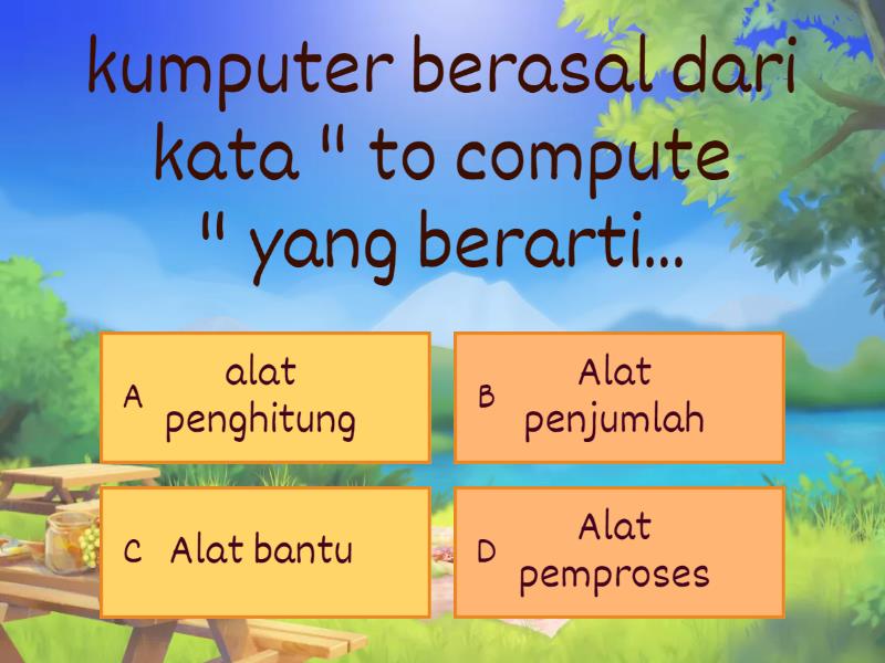 Seputar komputer - Cuestionario