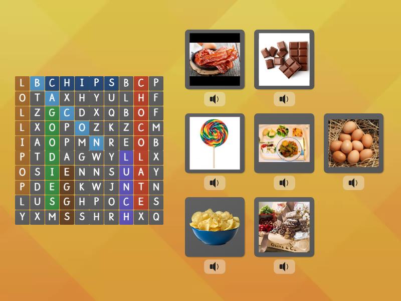 Time for lunch - - Wordsearch