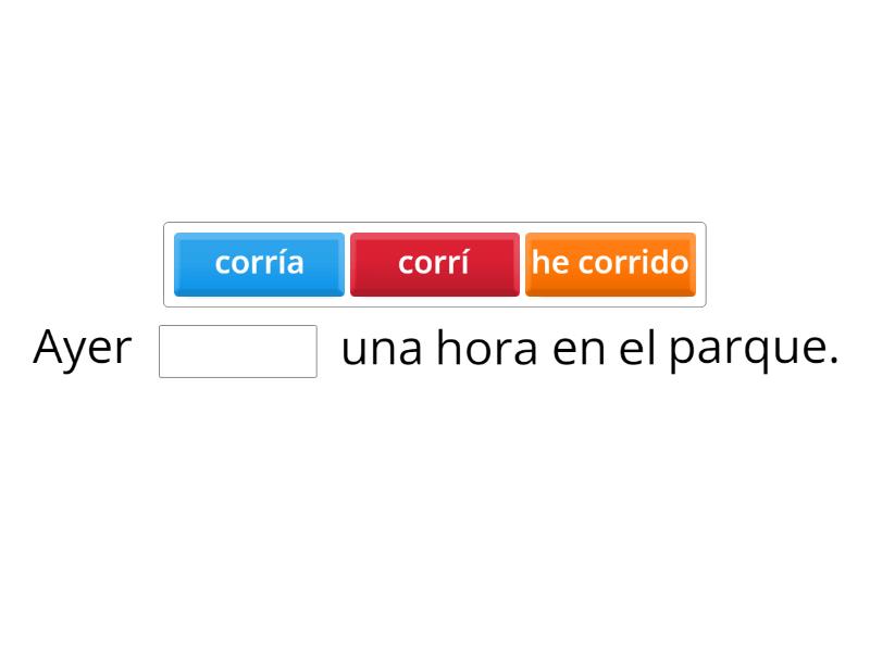 Verbos en Pasado - Complete the sentence