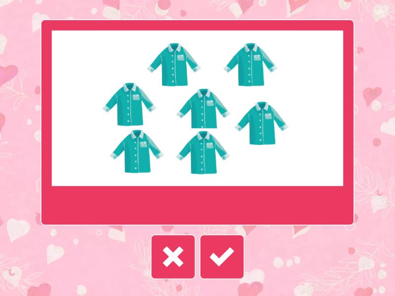 clothes + numbers 1 to 10 - Flash cards