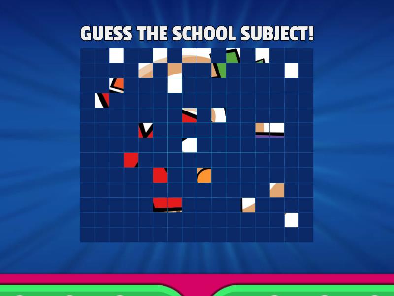 SCHOOL SUBJECTS - Image quiz