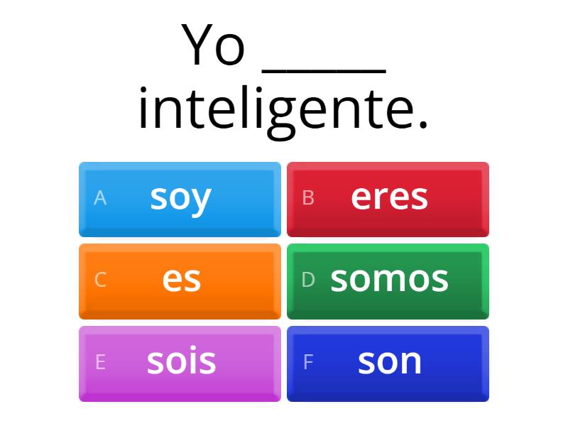 Ser Conjugation practice - Quiz