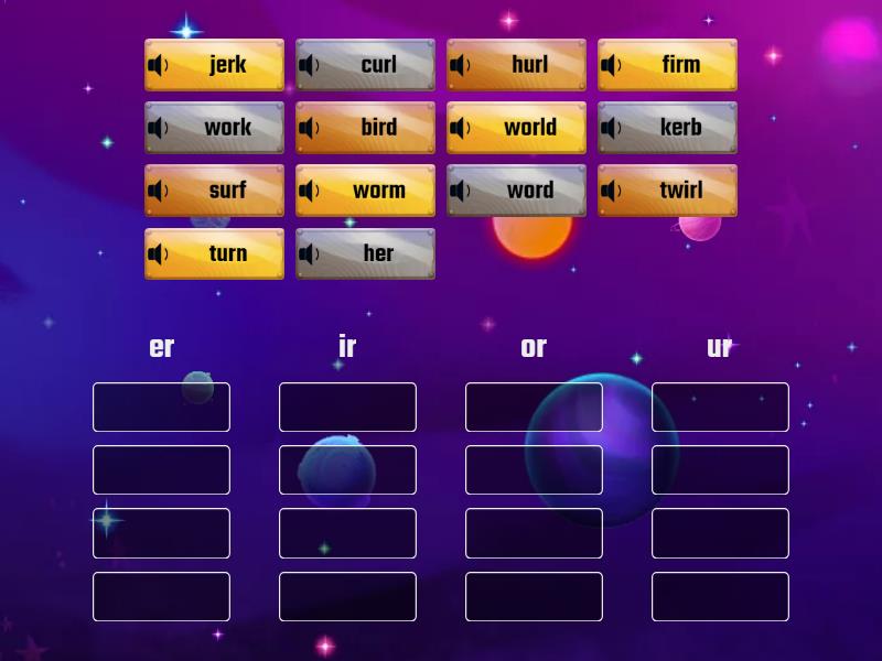 Read and sort the words - Group sort