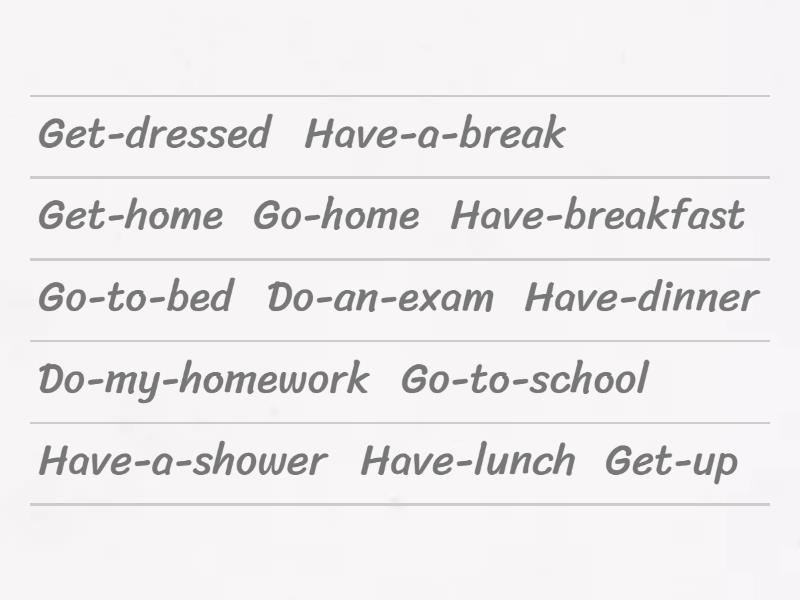 Put the routines in order - Reordenar