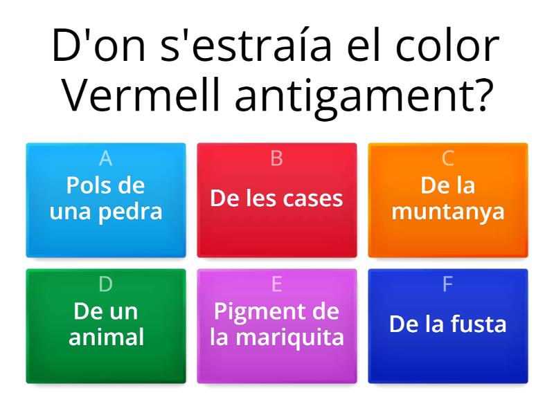 Color Vermell - Quiz
