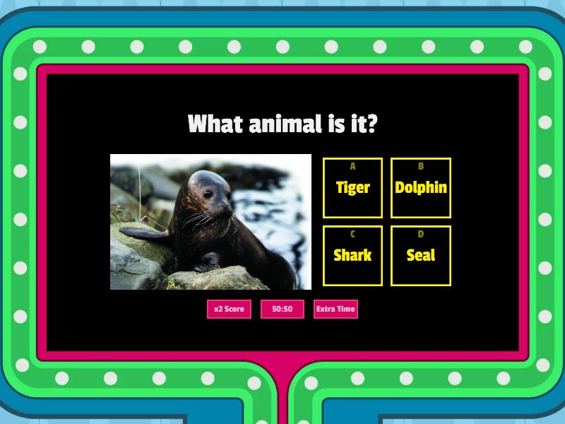 Sea animals - Gameshow quiz