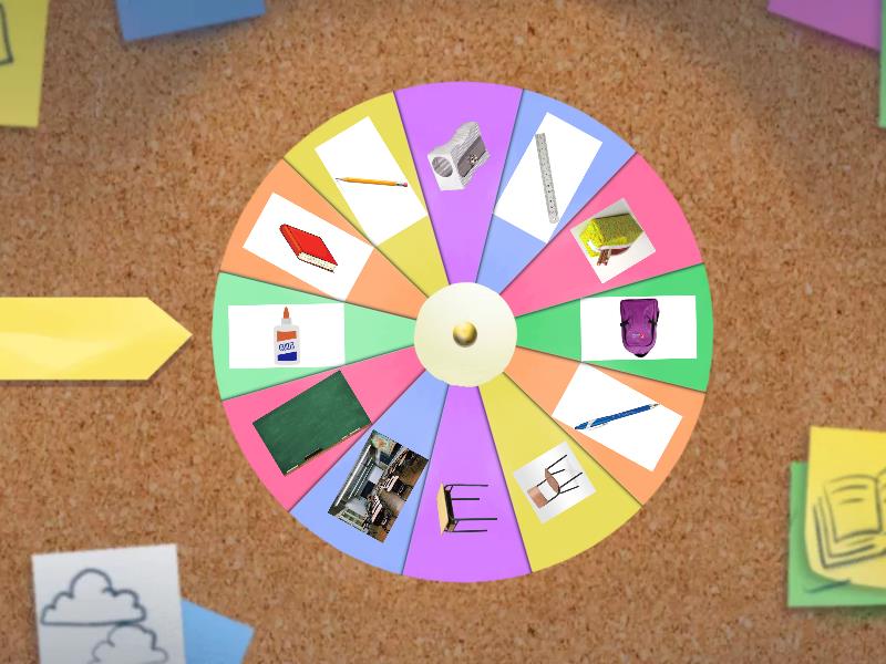 School objects - Random wheel