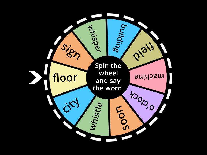 1R Tricky Words Pt 5 - Random wheel