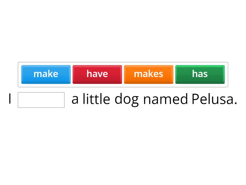 Affirmative verb forms - Missing word - Complete the sentence