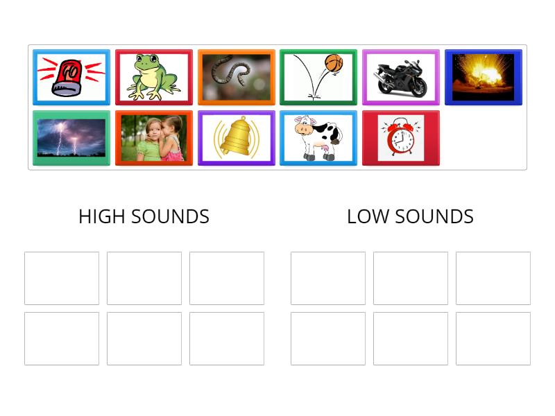 Sorting High and Low sounds - Group sort