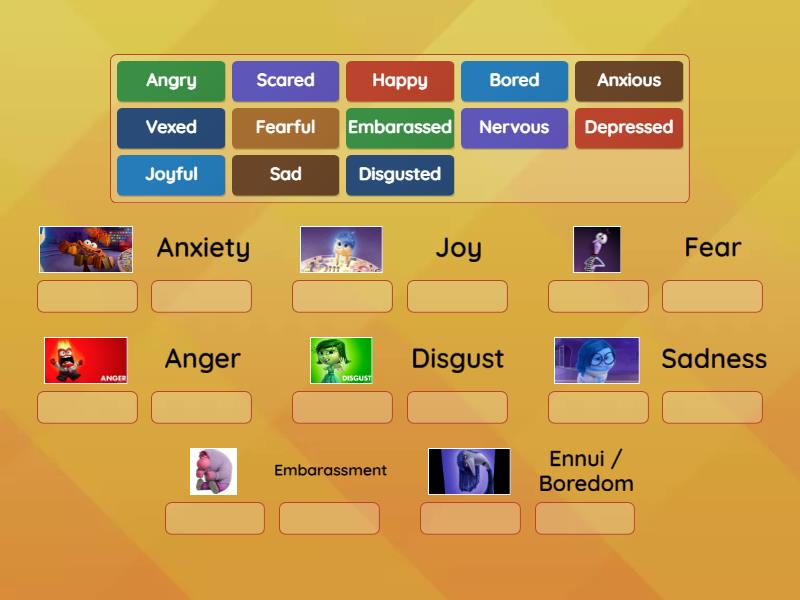 Inside Out Emotions / feelings - Group sort
