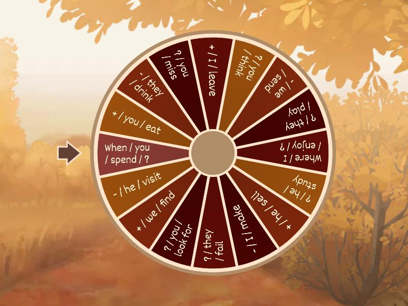 Simple Past - Spin the wheel