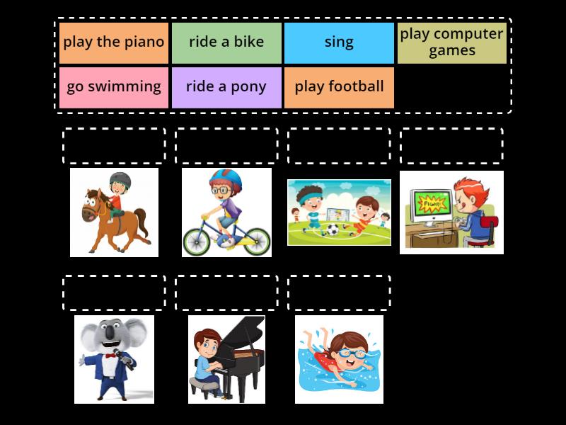 Super minds1 Unit 5 Free time - Match up