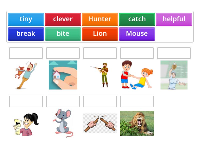 The Lion and the Mouse - Match up