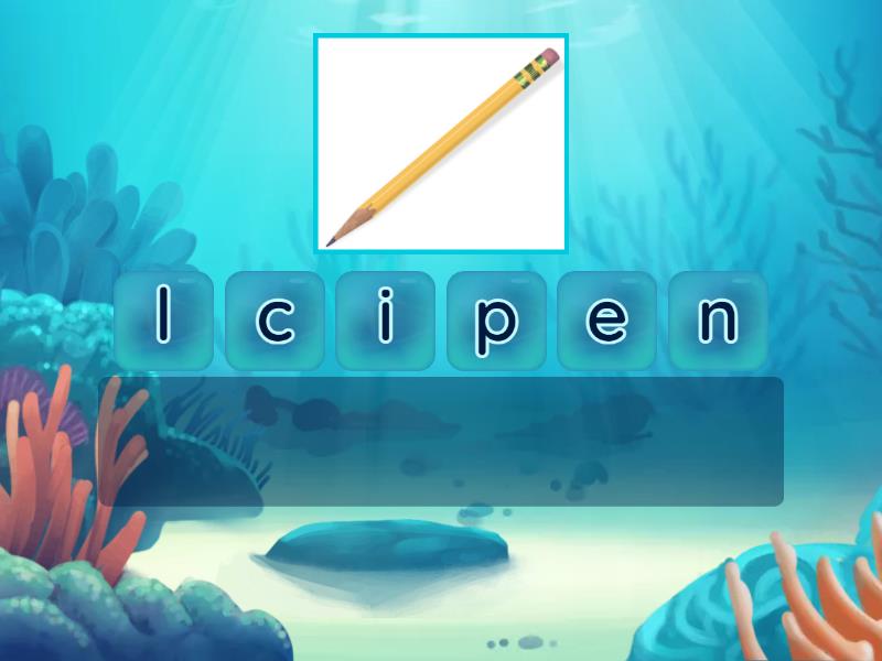 school objects - Anagram