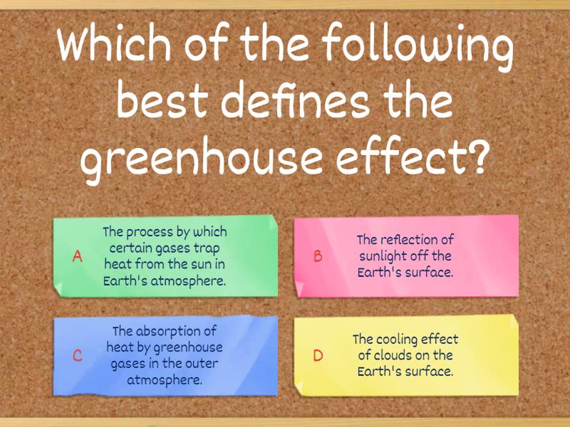GREENHOUSE EFFECT - Quiz