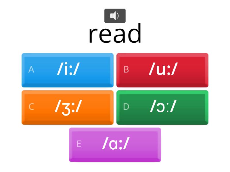Vowel Phoneme Identification Level 2 - Long Vowels - Quiz
