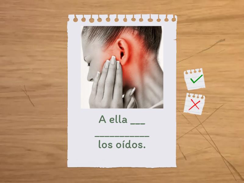 Verbo doler - Flash cards