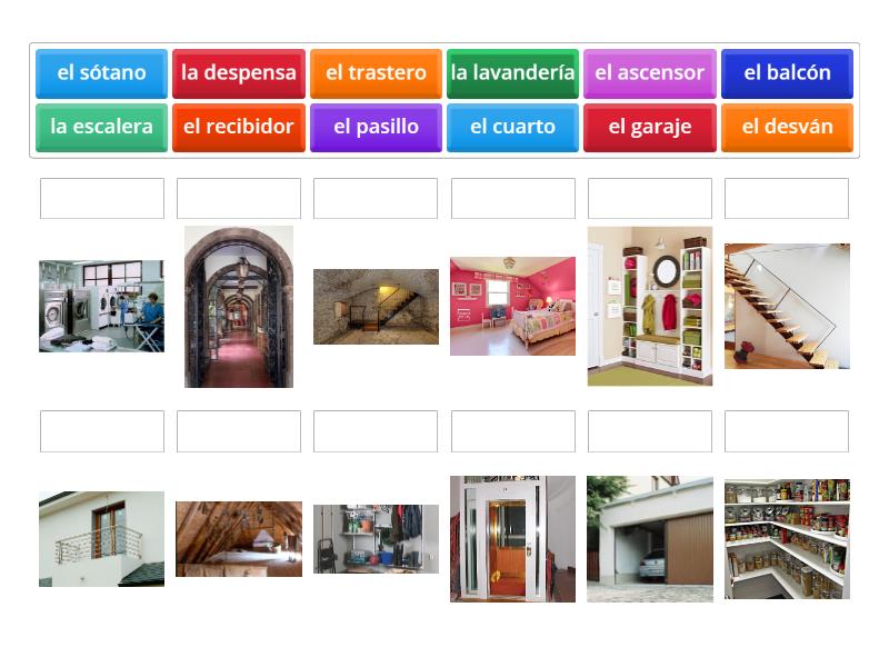vocabulario casa - Match up