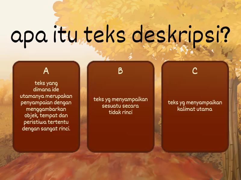 Teks deskripsi - Quiz