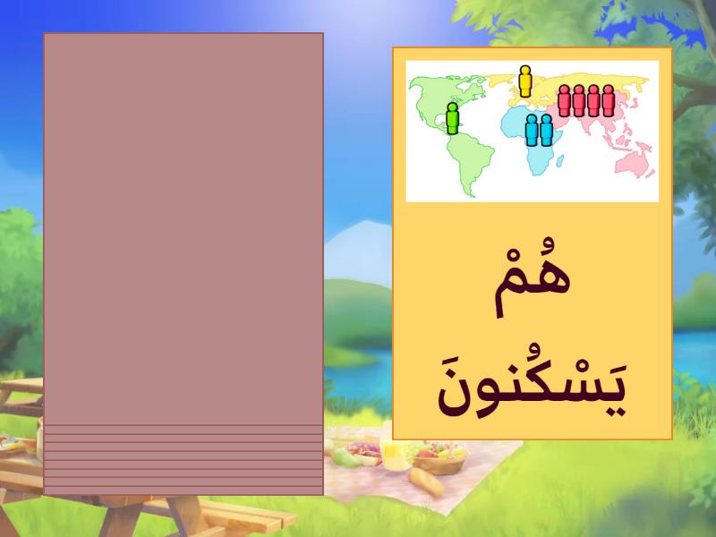 They- 3rd Person Plural Pronoun-(M/Mixed) with verbs هُمْ - Speaking cards