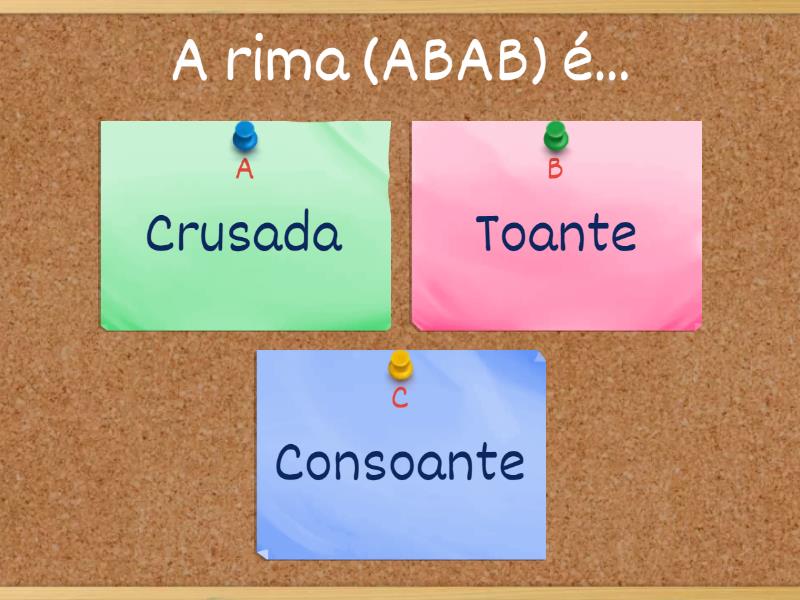 Tipos de rimas - Quiz