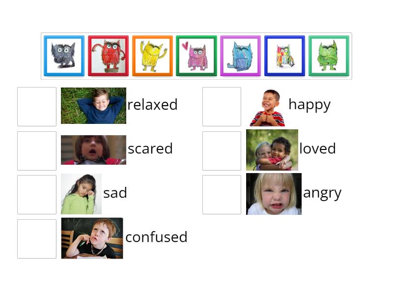 color monster/feelings - Match up