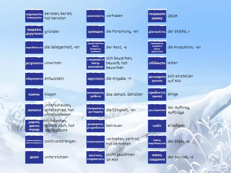Schritte B1.1 - K.5 Wortschatz - Match up