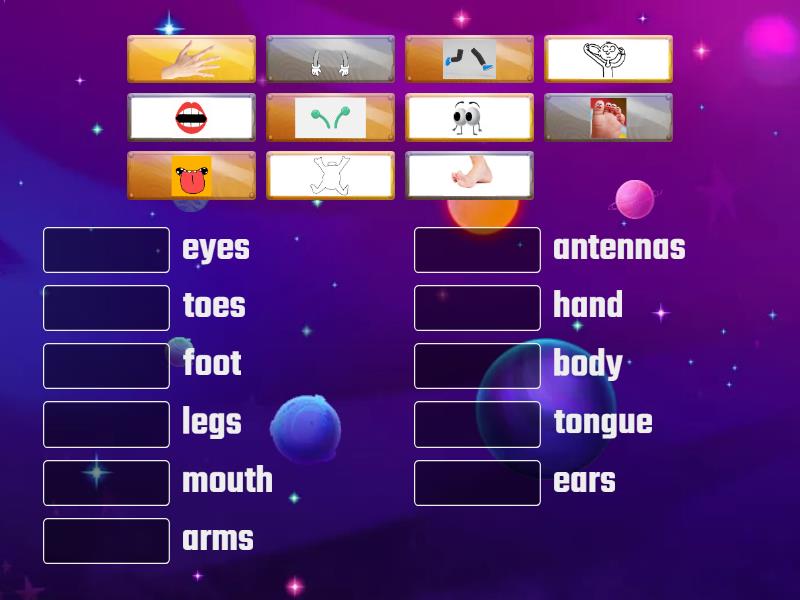 Alien Body Parts - Match up