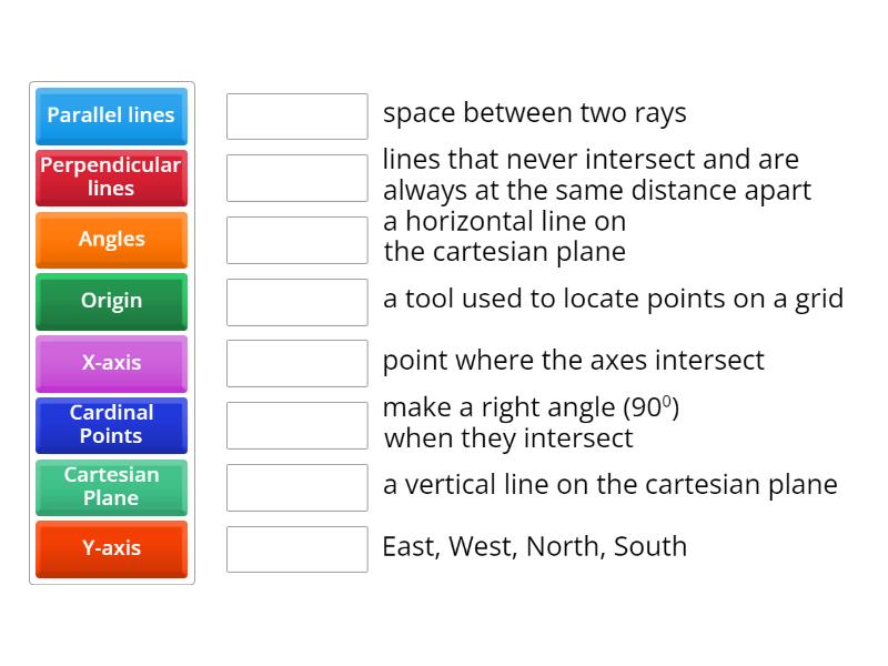 Math Vocabulary Ian - Match up