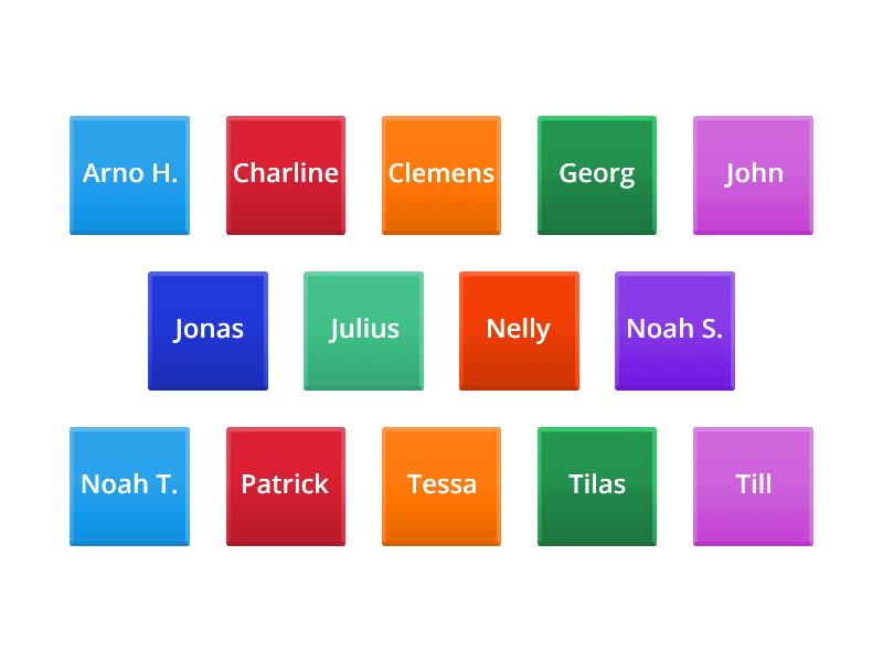 pair work - Seating plan