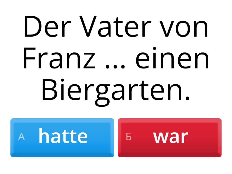 war/hatte - Quiz