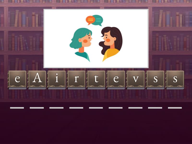 Pre-reading activity - Anagrama